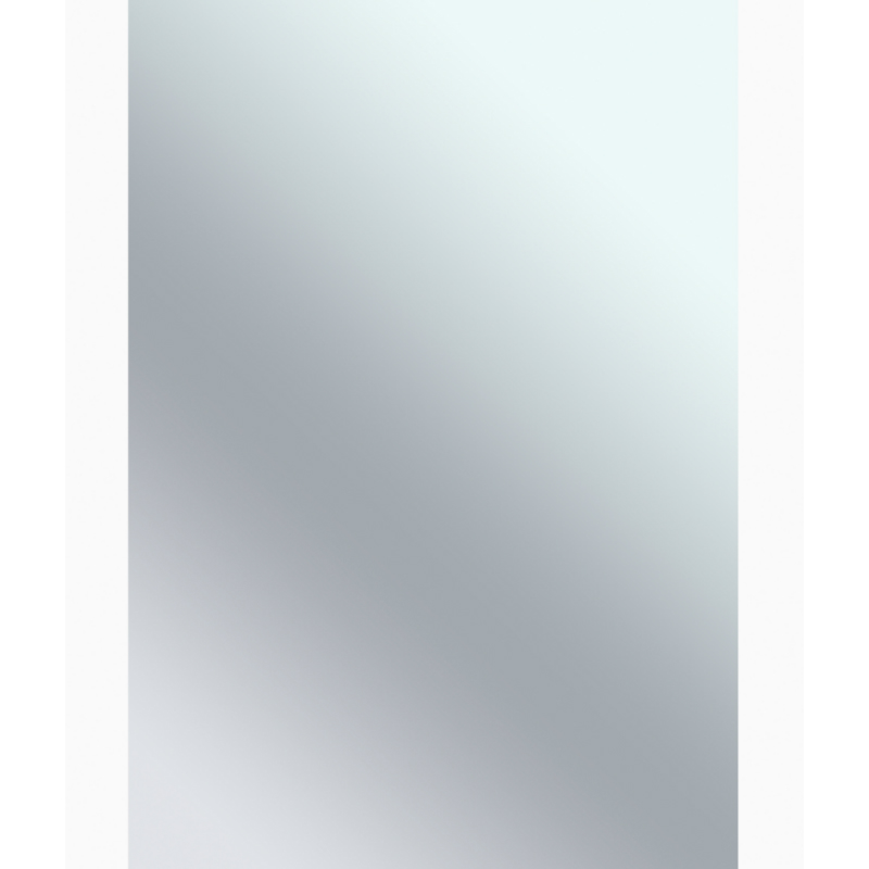 Bathroom mirror with white matt stripes 55 x 65 cm ⋆ MASTERHAUS