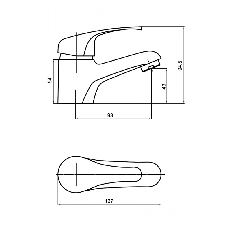 Стоящ смесител за мивка Алкала ⋆ MASTERHAUS