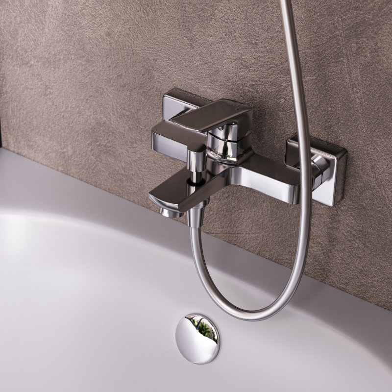 Wall-mounted bath/shower mixer chrome Vitto BVI1VL FERRO ⋆ MASTERHAUS
