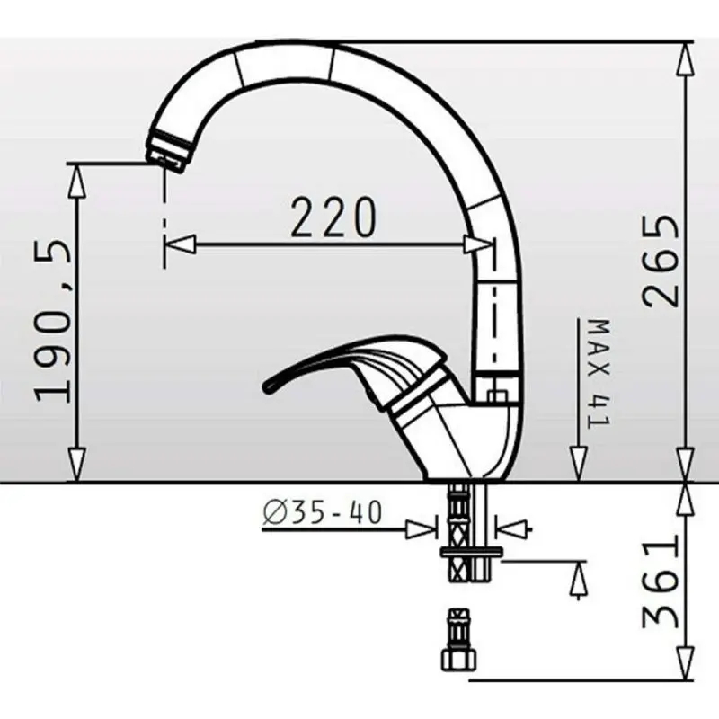 Смесител за кухненска мивка Mezzo Essential Hrome, PYRAMIS ⋆ MASTERHAUS