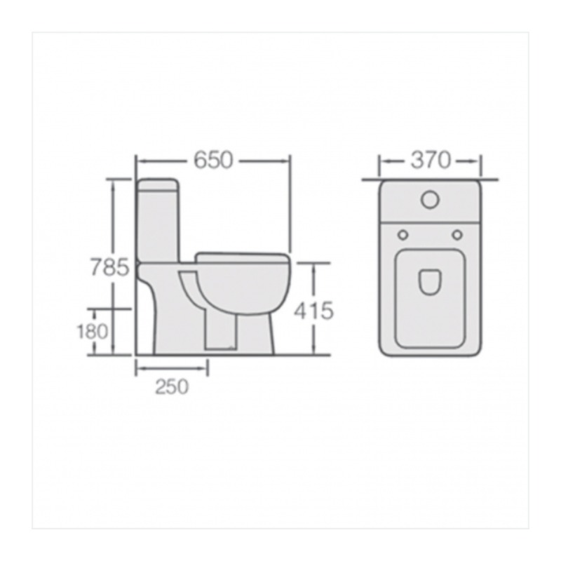 Моноблок с долно оттичане и седалка забавено падане 8036S PP ⋆ MASTERHAUS