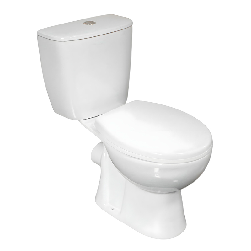 Моноблок със задно оттичане и седалка със забавено падане бял M-121 ...