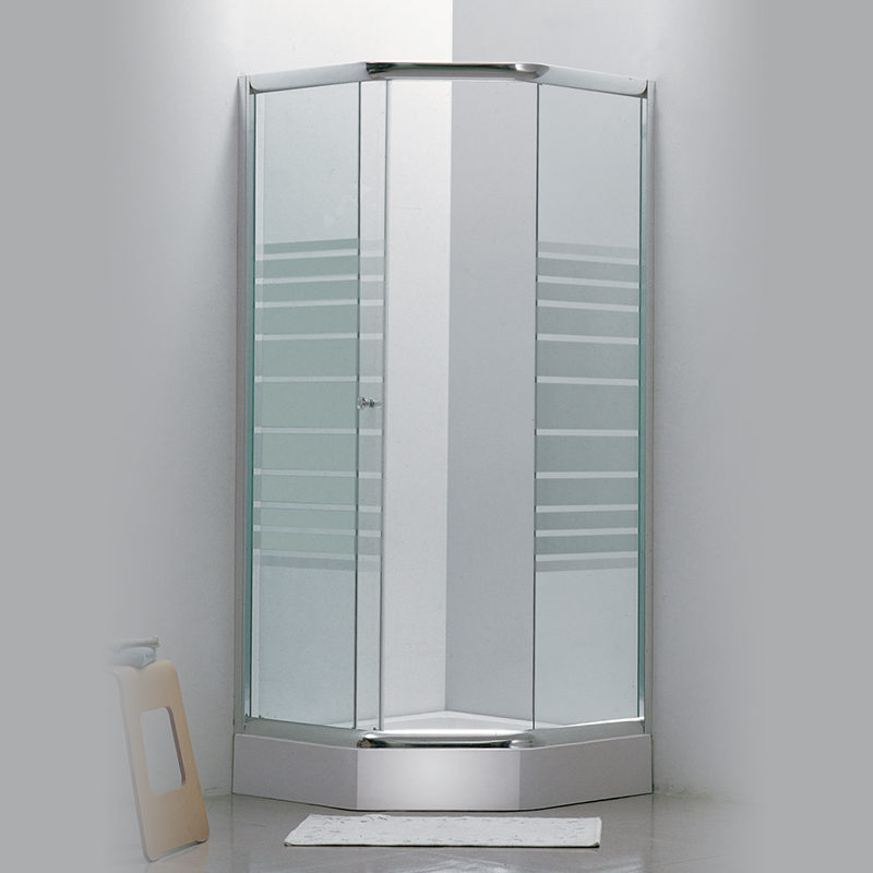 Pentagonal shower cabin Pentina with shower tray 90 x 90 cm ⋆ MASTERHAUS