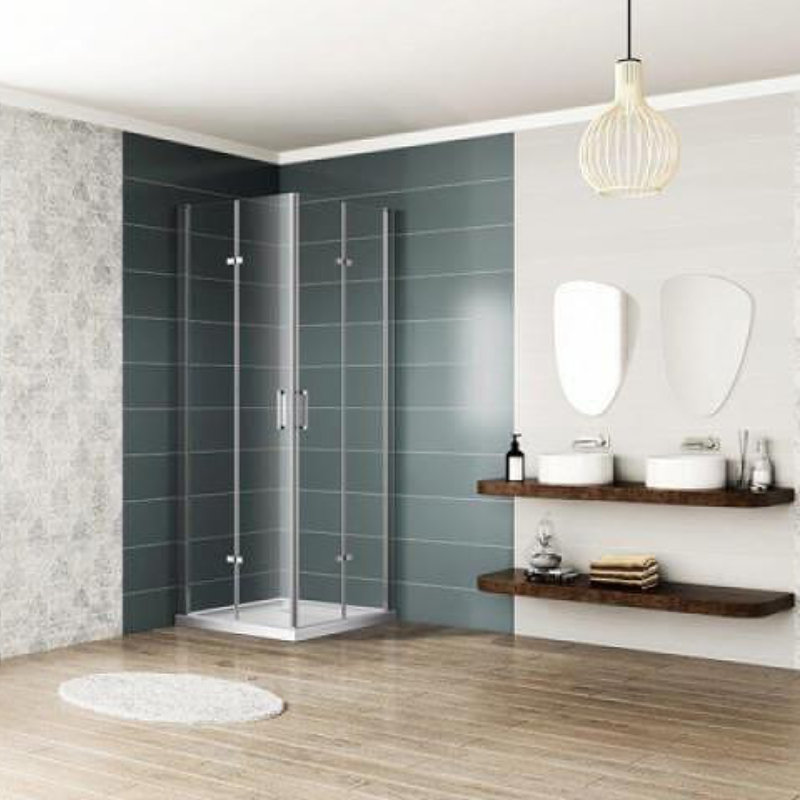 Душ кабина 90х90см хром хармоника матирано стъкло SW6619 FORMA VITA ⋆ ...