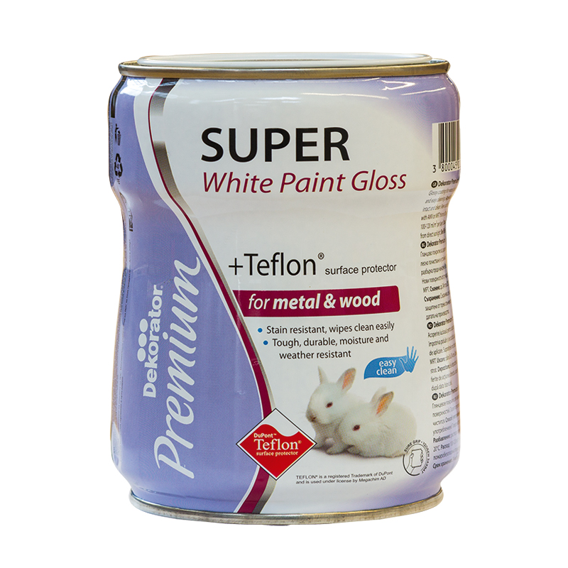 Alkyd paint with Teflon - 650ml, super white ⋆ MASTERHAUS