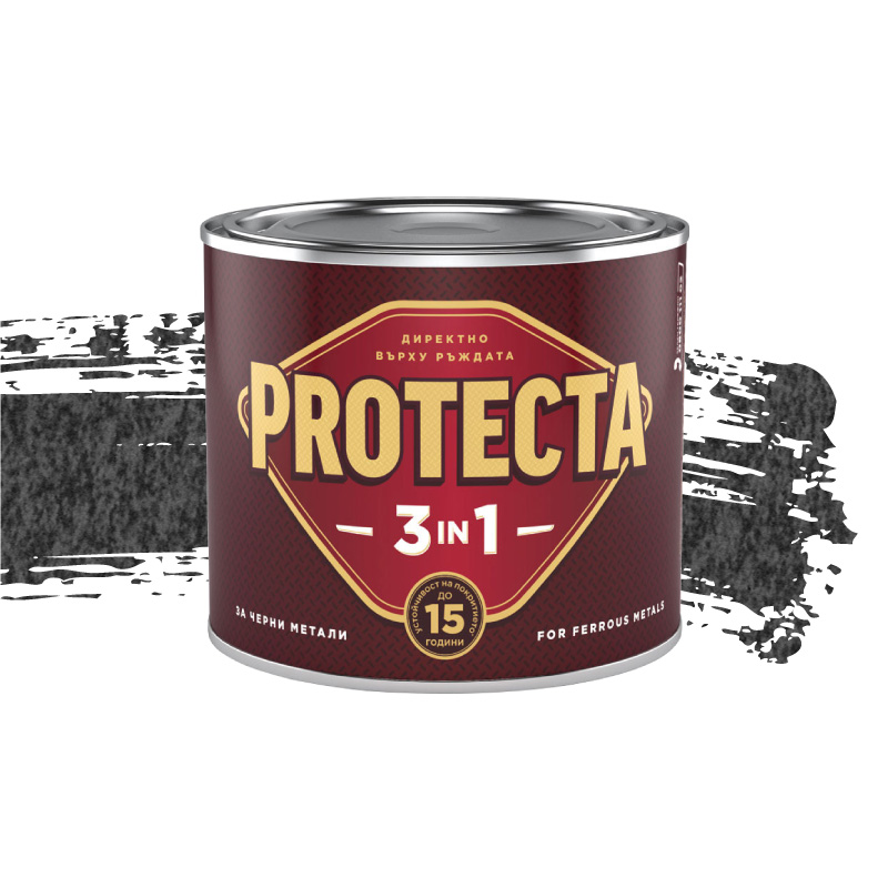 Боя за метал 3 в 1 Protecta 0.5 ефектна черна ⋆ MASTERHAUS