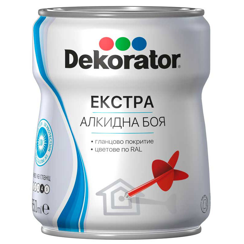 Alkyd paint 2.5l RAL 2010 signal orange DEKORATOR ⋆ MASTERHAUS