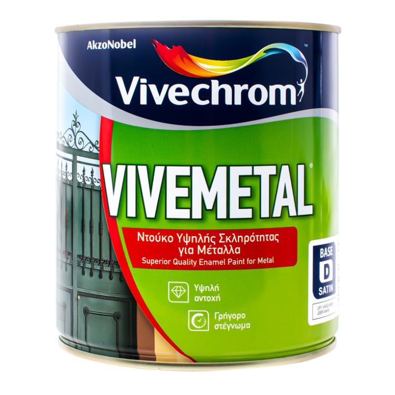 Alkyd paint for metal base 750ml Vivemetal Satin D ⋆ MASTERHAUS