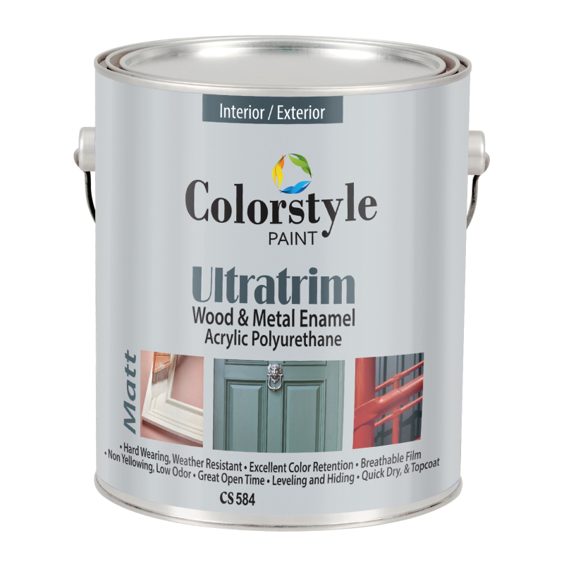 Емайллак водоразредим мат 2.049л CS584 Ultratrim Wood and Metal PU база ...