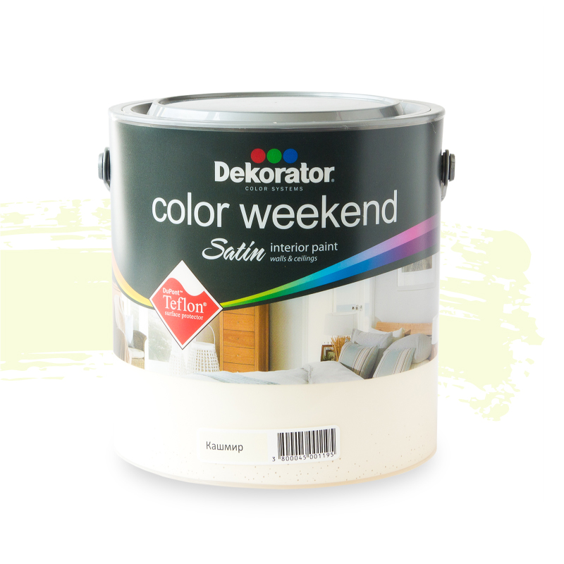 Латекс Color Weekend Кашмир Satin 2.5л ⋆ MASTERHAUS