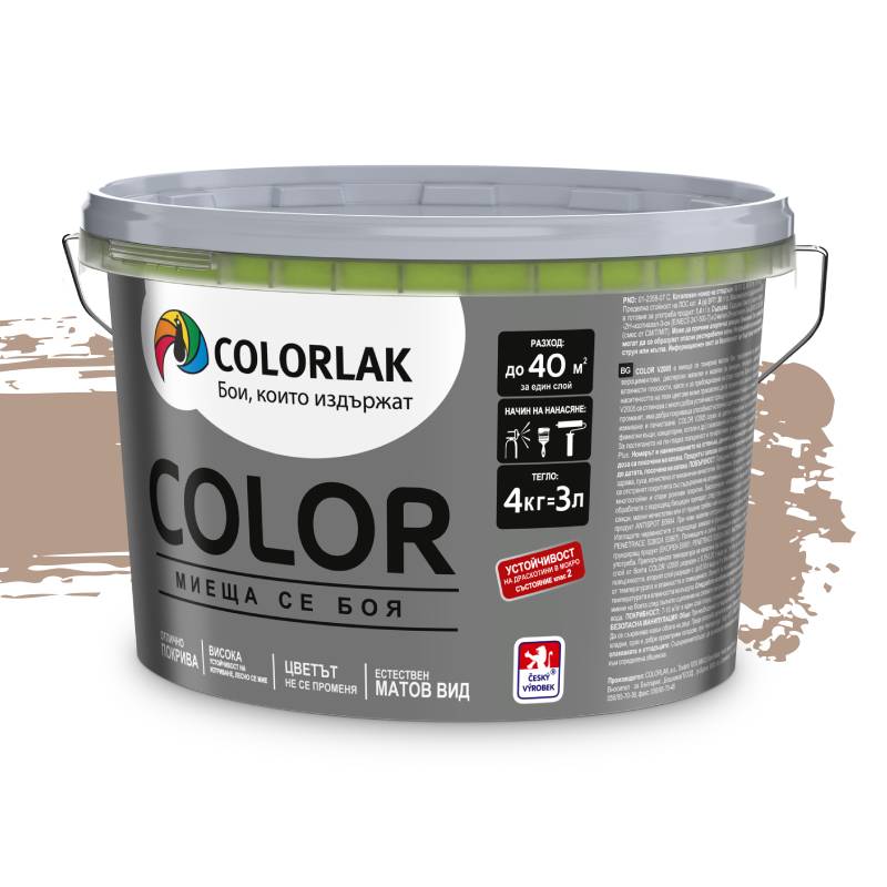 Washing latex Color V2005 - 4 kg, cocoa mat C0223 ⋆ MASTERHAUS