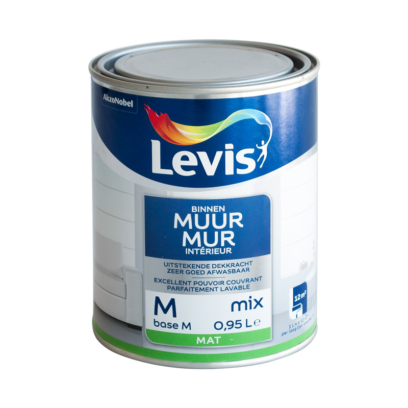 Латекс Levis Muur Latex Mix база М 5л., кадифено-матов ⋆ MASTERHAUS