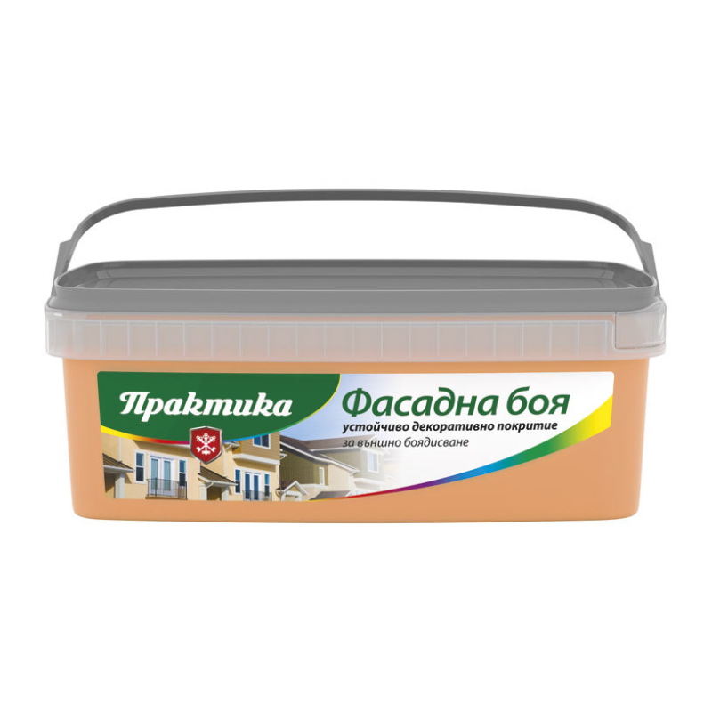 ПРАКТИКА Фасадна боя - 4.5кг, крем | MASTERHAUS