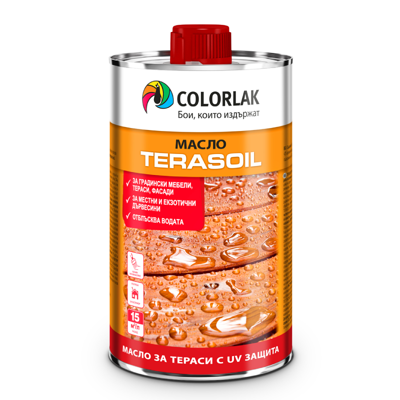 Wood protection oil Terasoil for outdoor use 1l with UV protection ...