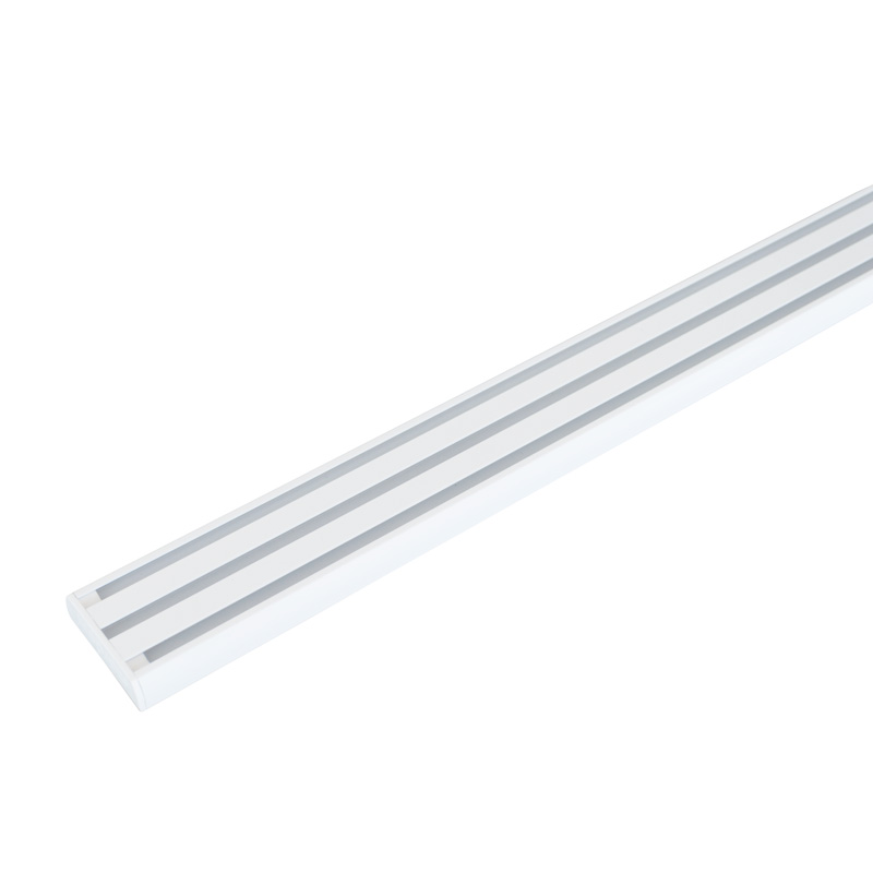 Three-channel aluminum cornice - 2.0 m, white ⋆ MASTERHAUS