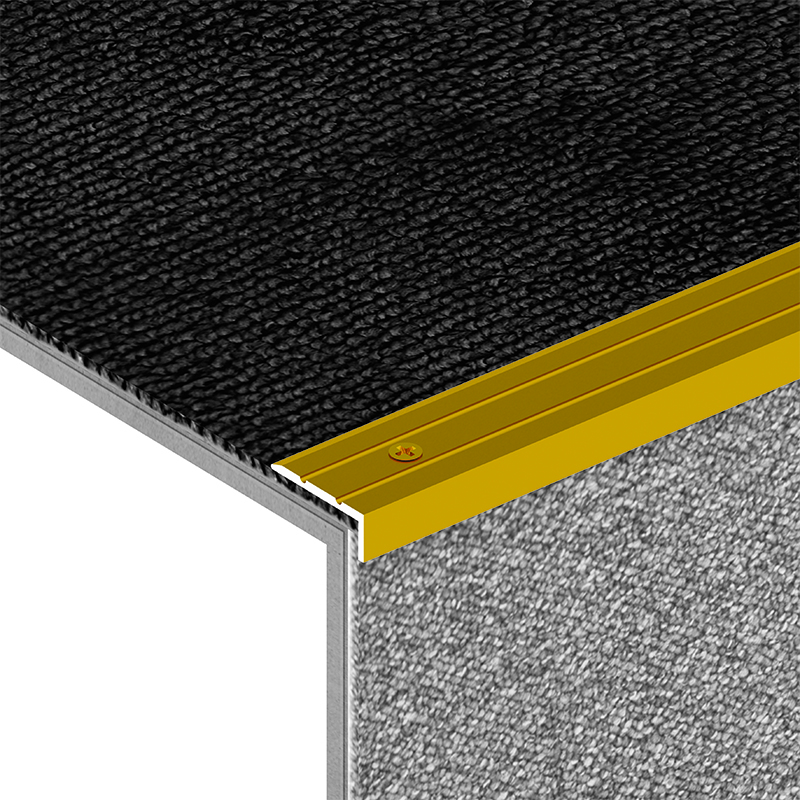L-shaped aluminum profile for steps 25 x 10 mm, 93 cm silver ⋆ MASTERHAUS