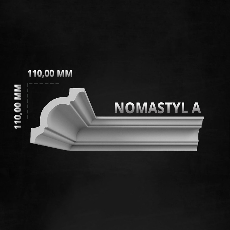 Decorative profile/sill for ceiling A 200 cm, polystyrene ⋆ MASTERHAUS