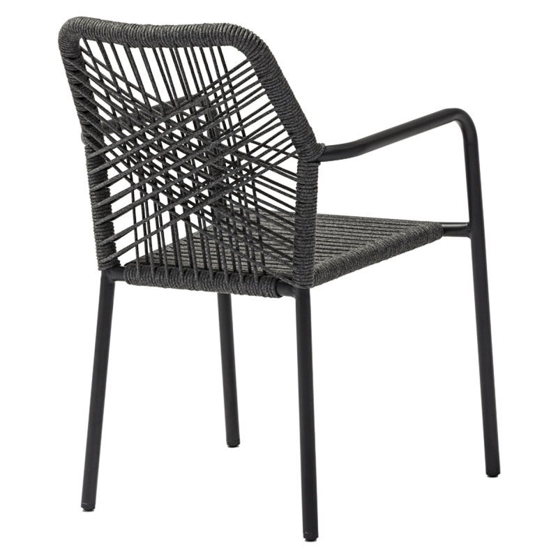 Градински стол с възглавница алуминий Kherson антрацит ⋆ MASTERHAUS