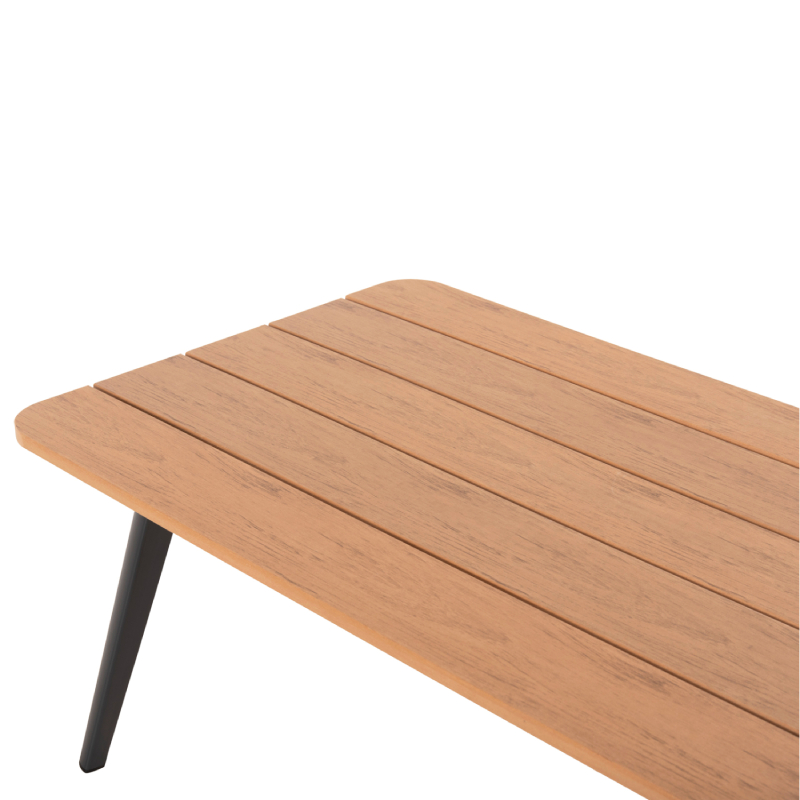 Градински сет Maerly ъглов диван с маса алуминий/синтетично въже ...