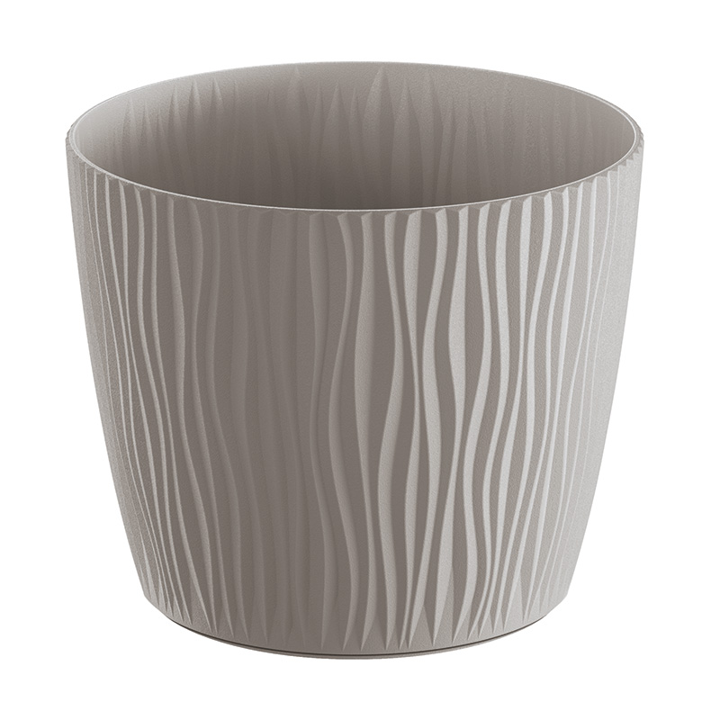Plastic pot for pots Sandy - 1 liter, mocha ⋆ MASTERHAUS