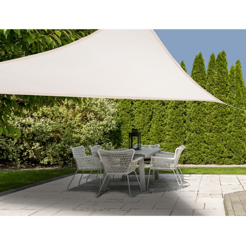 Garden canopy triangular 3x3x3m cream ⋆ MASTERHAUS