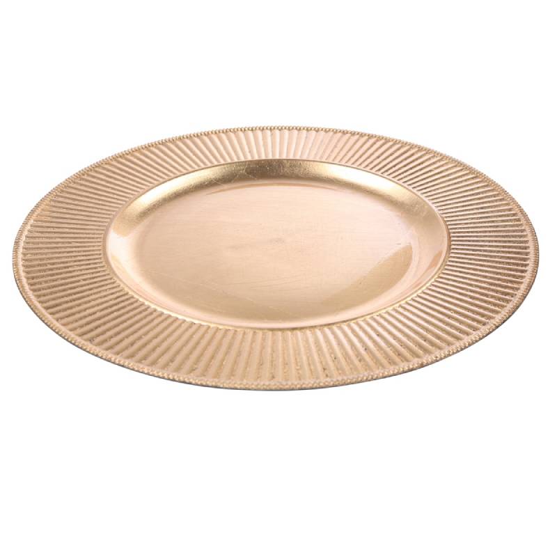 33 cm base plate, PVC gold decor ⋆ MASTERHAUS