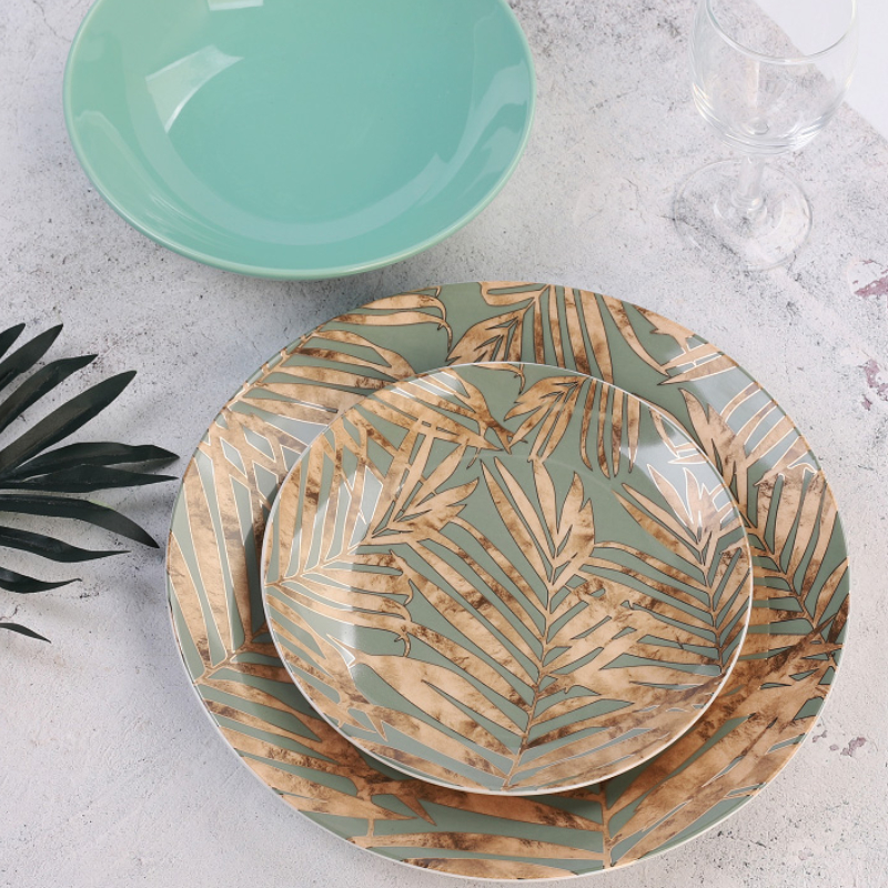 Сервиз за хранене 18 части Malibu green ⋆ MASTERHAUS