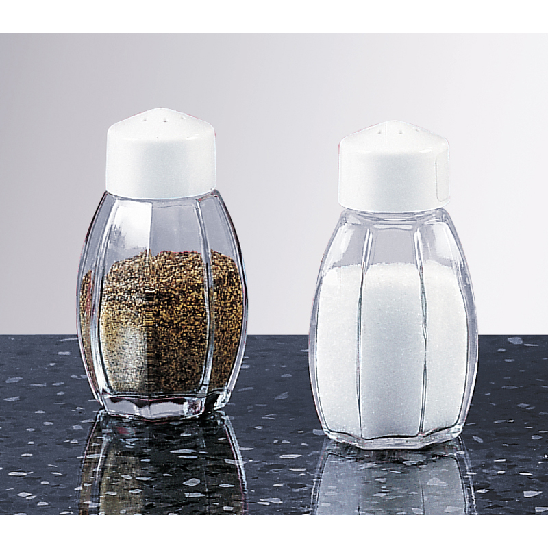 Glass salt shaker 40ml 8cm, open lid ⋆ MASTERHAUS