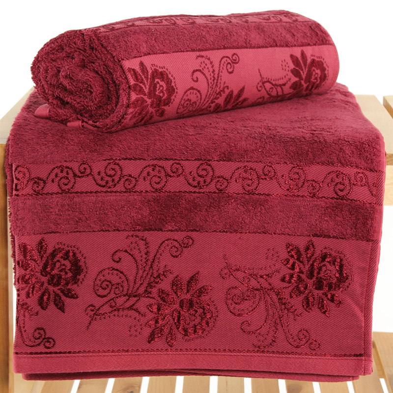 Towel SELEN burgundy 30 x 50 cm MAISONETTE ⋆ MASTERHAUS
