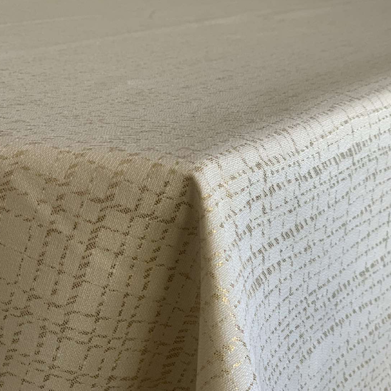 Покривка за маса 140 x 180см Seid beig oro ⋆ MASTERHAUS