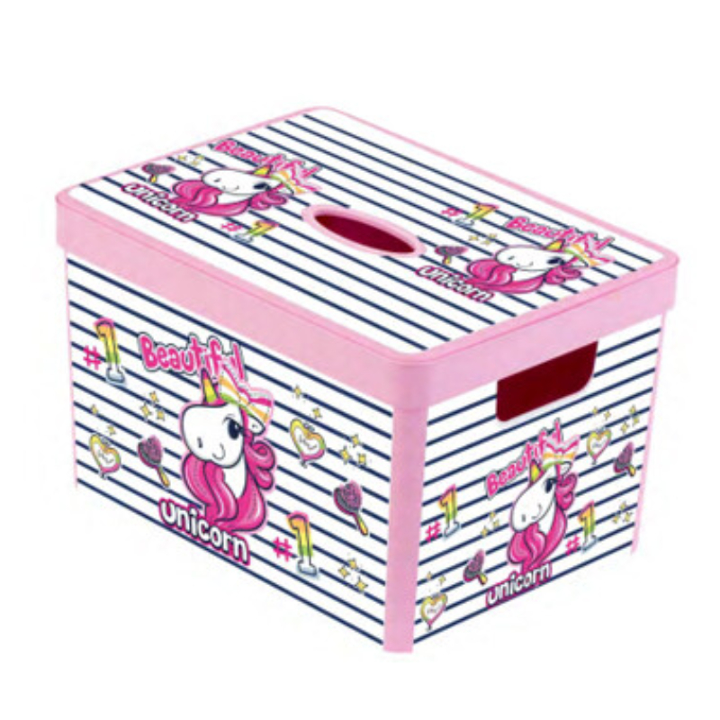 Storage box with lid Unicorn decor 161490-312 HEREVIN ⋆ MASTERHAUS
