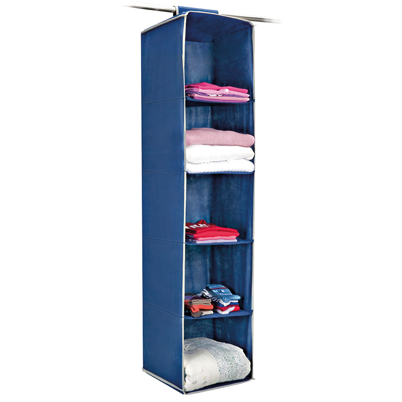 Textile shelf for wardrobe 5 floors 30 x 30 x 12 cm ⋆ MASTERHAUS
