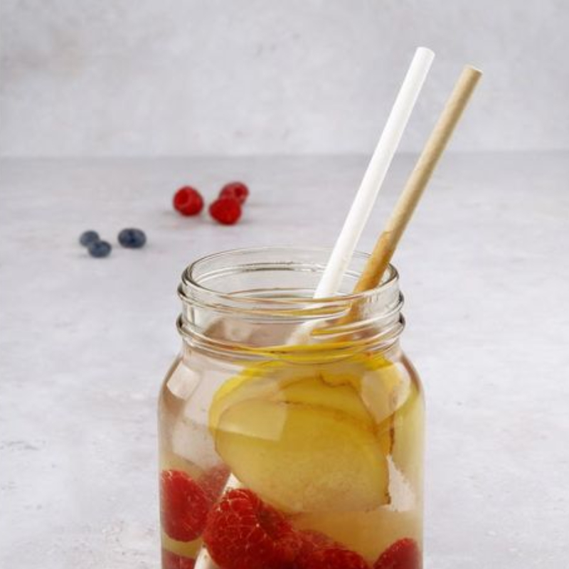 Paper straws 15cm/30pcs Bio Ø8mm 54833 FACKELMANN ⋆ MASTERHAUS