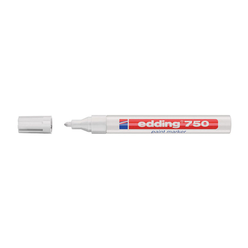 Permanent lacquer marker E-750/049, 2-4 mm, white ⋆ MASTERHAUS