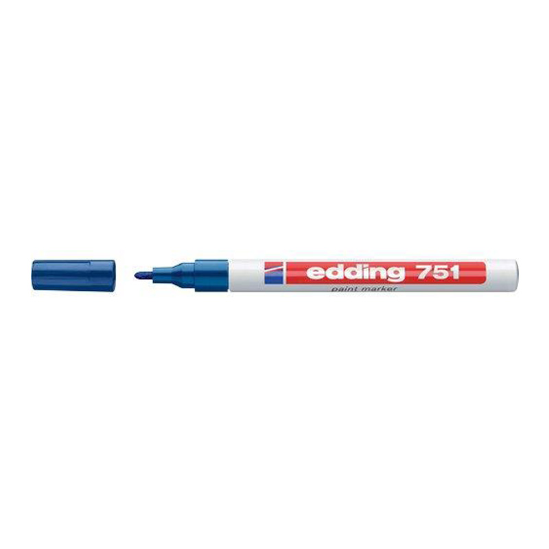 Permanent lacquer marker E-751/003, 1-2 mm, blue ⋆ MASTERHAUS