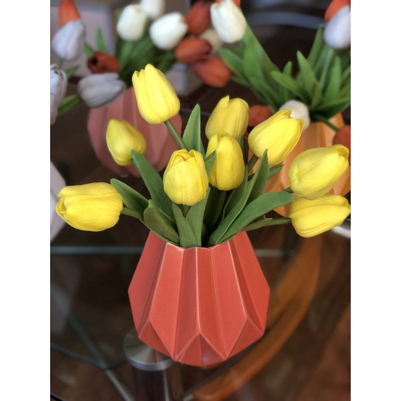 Ceramic vase 14x8cm orange 011330-1 ⋆ MASTERHAUS