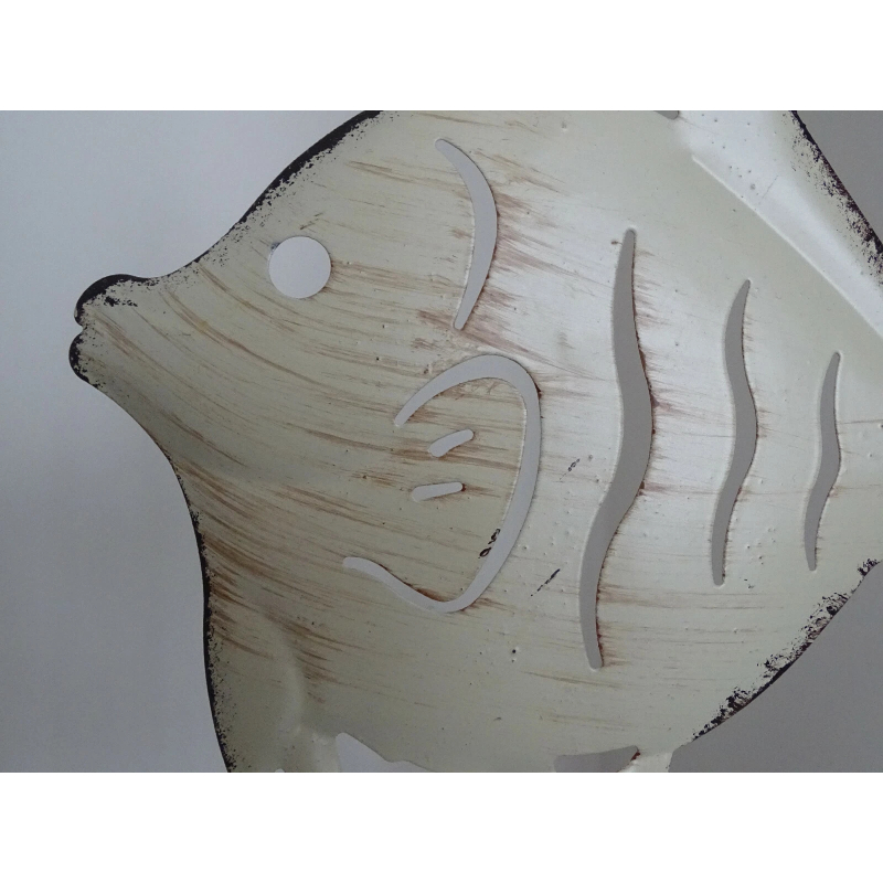 Decorative fish figure on a metal stand 18x9x25cm ⋆ MASTERHAUS