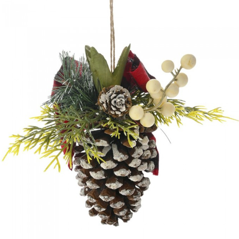 Christmas pine cone pendant 13x13x15cm 78165 ⋆ MASTERHAUS