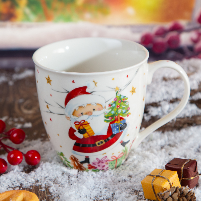 Коледна чаша 550мл звездички три модела микс 22033116 ⋆ MASTERHAUS