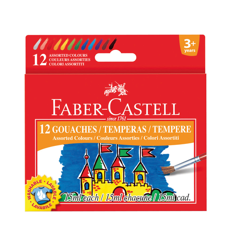 Tempera paints - 12 colors ⋆ MASTERHAUS