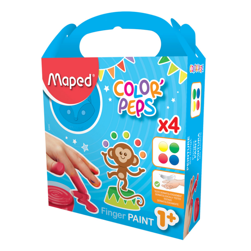 Finger painting game 4 colors x 80ml Early age C3 9812510 B-MAX ⋆ ...