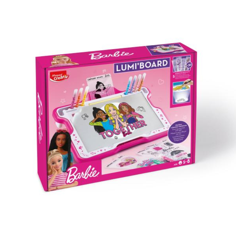 Drawing machine game 5+ Lumi board Barbie 907061 MAPED ⋆ MASTERHAUS
