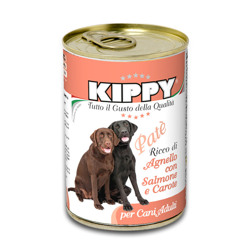 Dog food KIPPY 400g lamb, salmon and carrots, canned food ⋆ MASTERHAUS