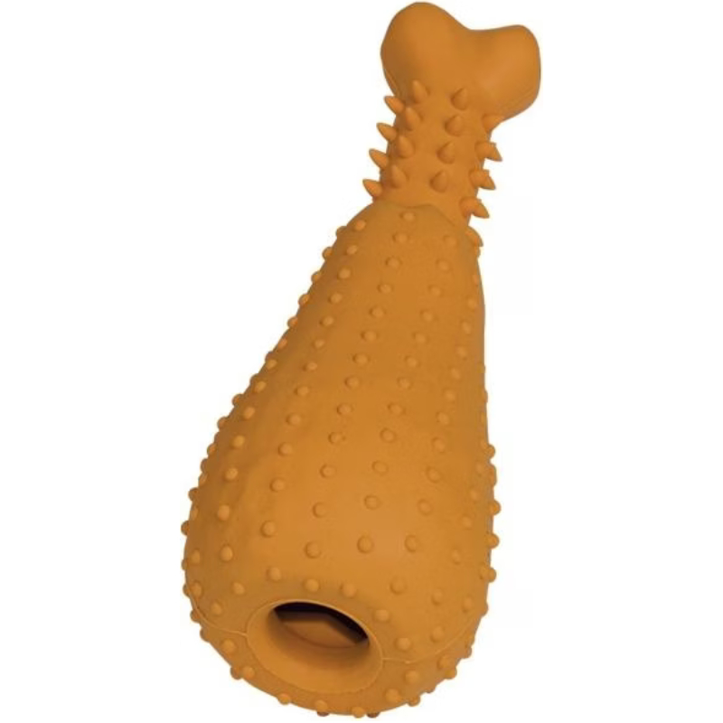 Dog toy flexible for chewing orange 15.5cm 66981 ⋆ MASTERHAUS