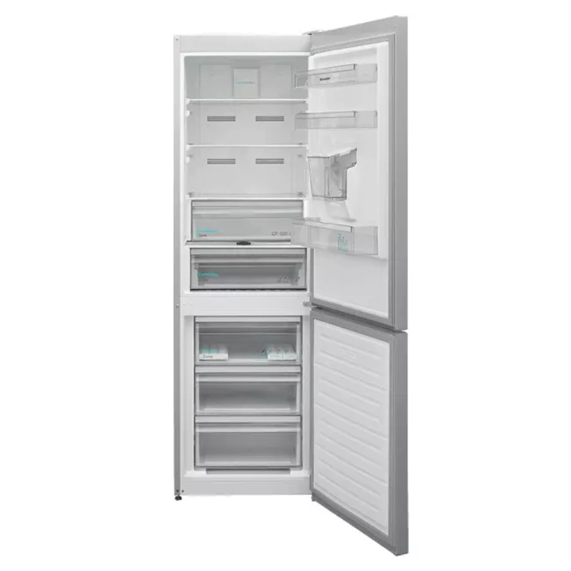 Хладилник с фризер и диспенсър за вода NoFrost SJ-NBA21DMDIE 230/101л ...