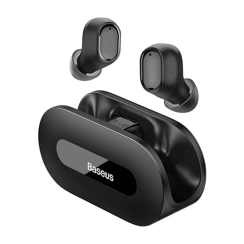 Слушалки безжични HF Bowie EZ10 5h-25h/кутия за зареждане/USB-C BASEUS ...