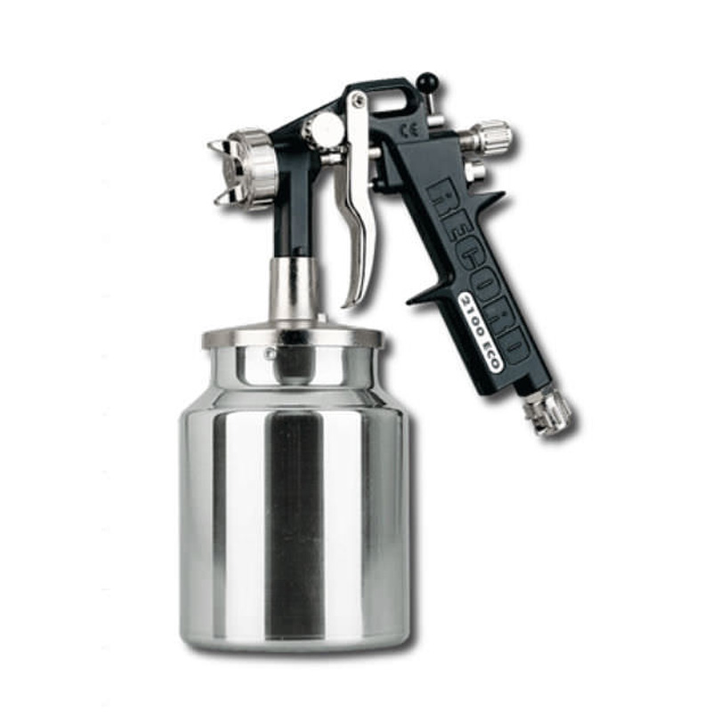 Paint spray gun 1.5mm nozzle, 1l tank, with lower metal cistern, Record ...