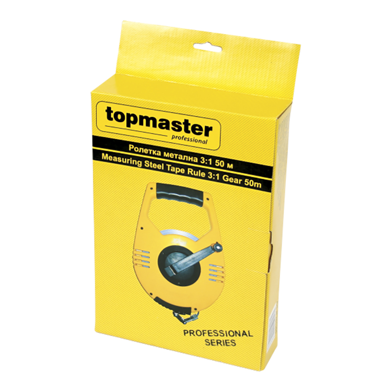 Tape measure 100 m with 3: 1 TOPMASTER gearbox ⋆ MASTERHAUS