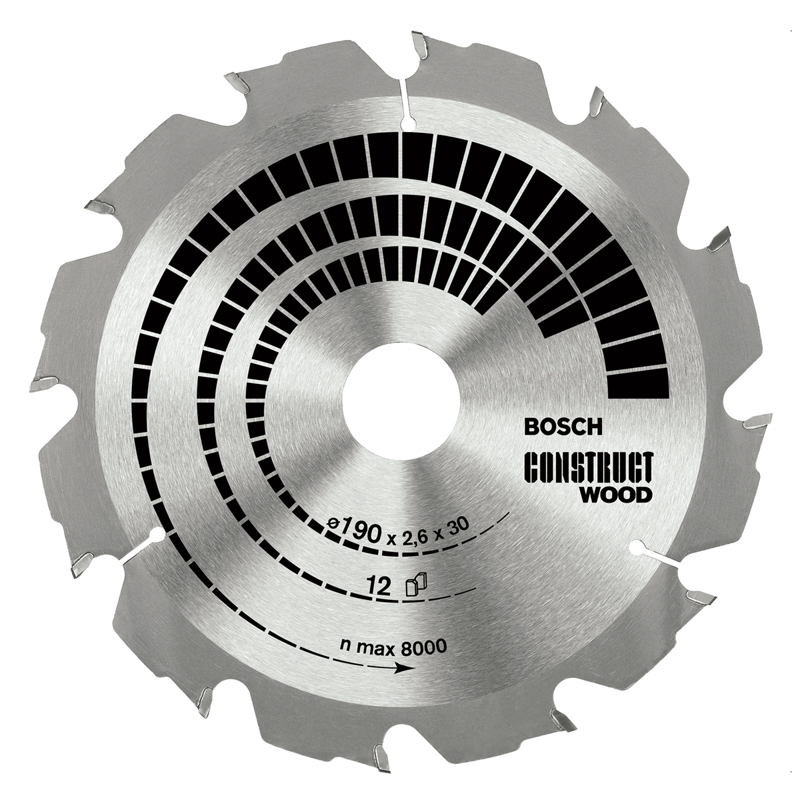 Circular disc 12FWF CONSTRUCT 190 x 30 mm ACC BOSCH ⋆ MASTERHAUS