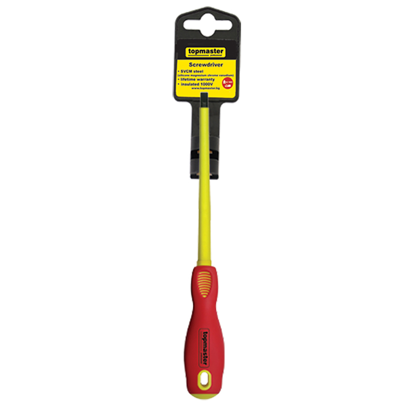 Straight insulated screwdriver 1000V 3.0 X 100 mm svcm TOPMASTER ⋆ MASTERHAUS